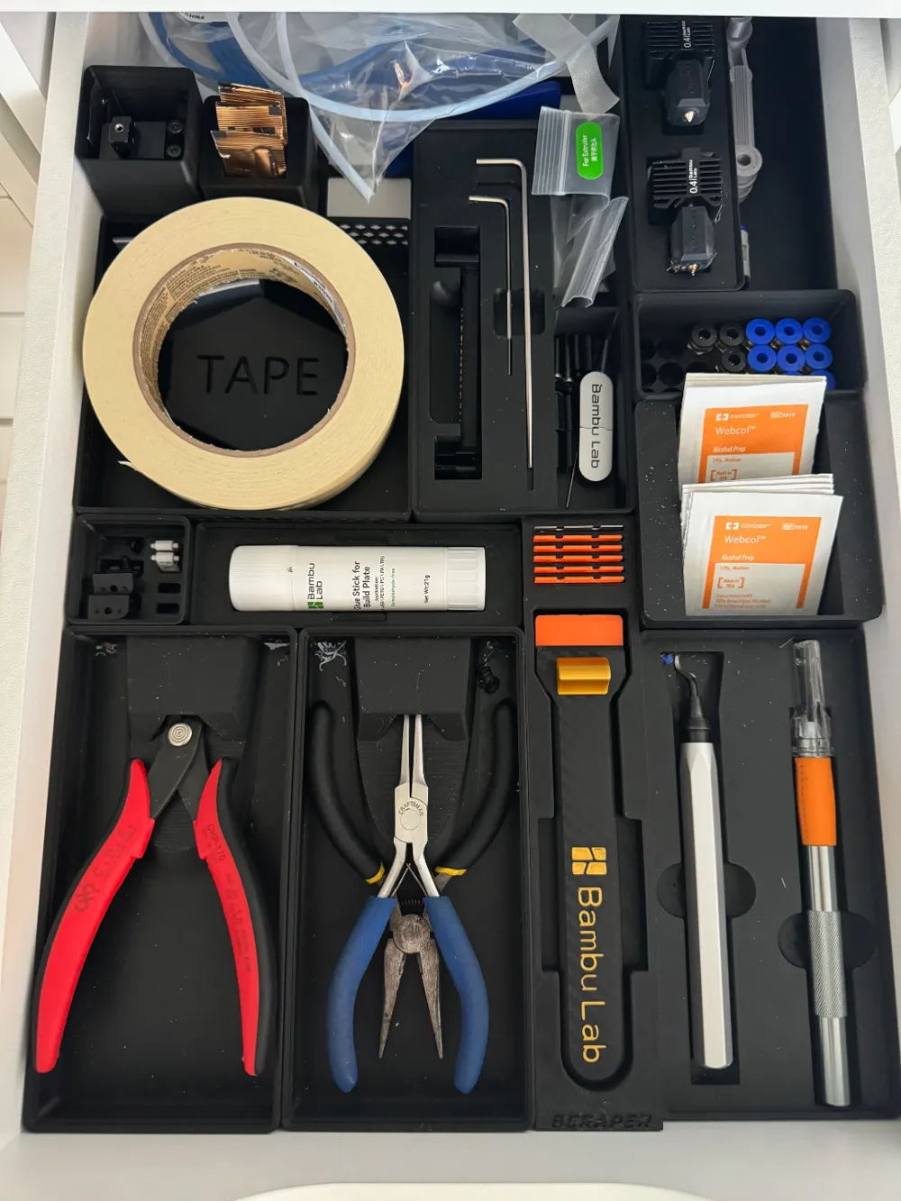 Gridfinity Bambu Scraper and Blade Holder Remixed by JC_Offroad (AKA ...