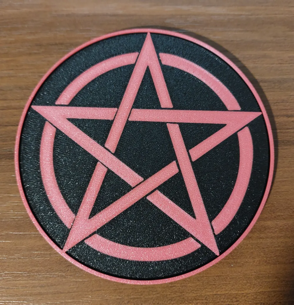 Pentagram coaster by CustomCreations - MakerWorld