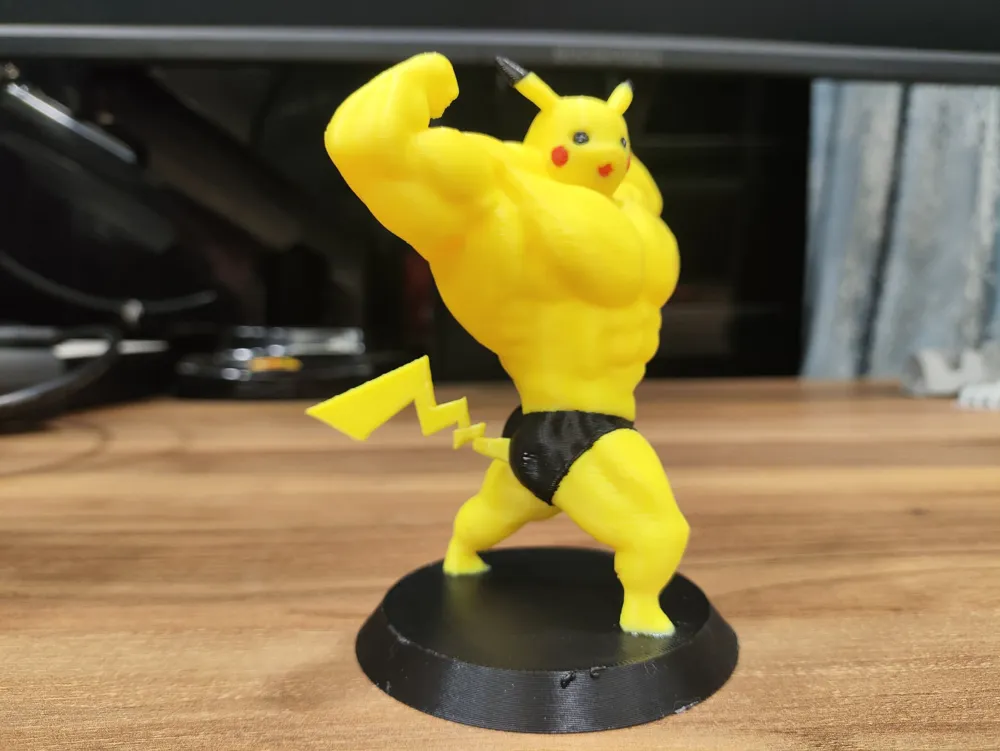 Ultra Swole Pikachu Remixed by Apizaizai MakerWorld: Download Free 3D ...