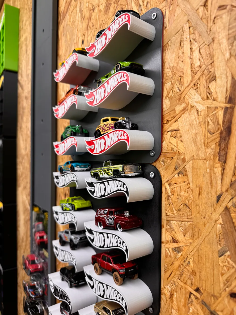 Hotwheels wall display - Free 3D Print Model - MakerWorld