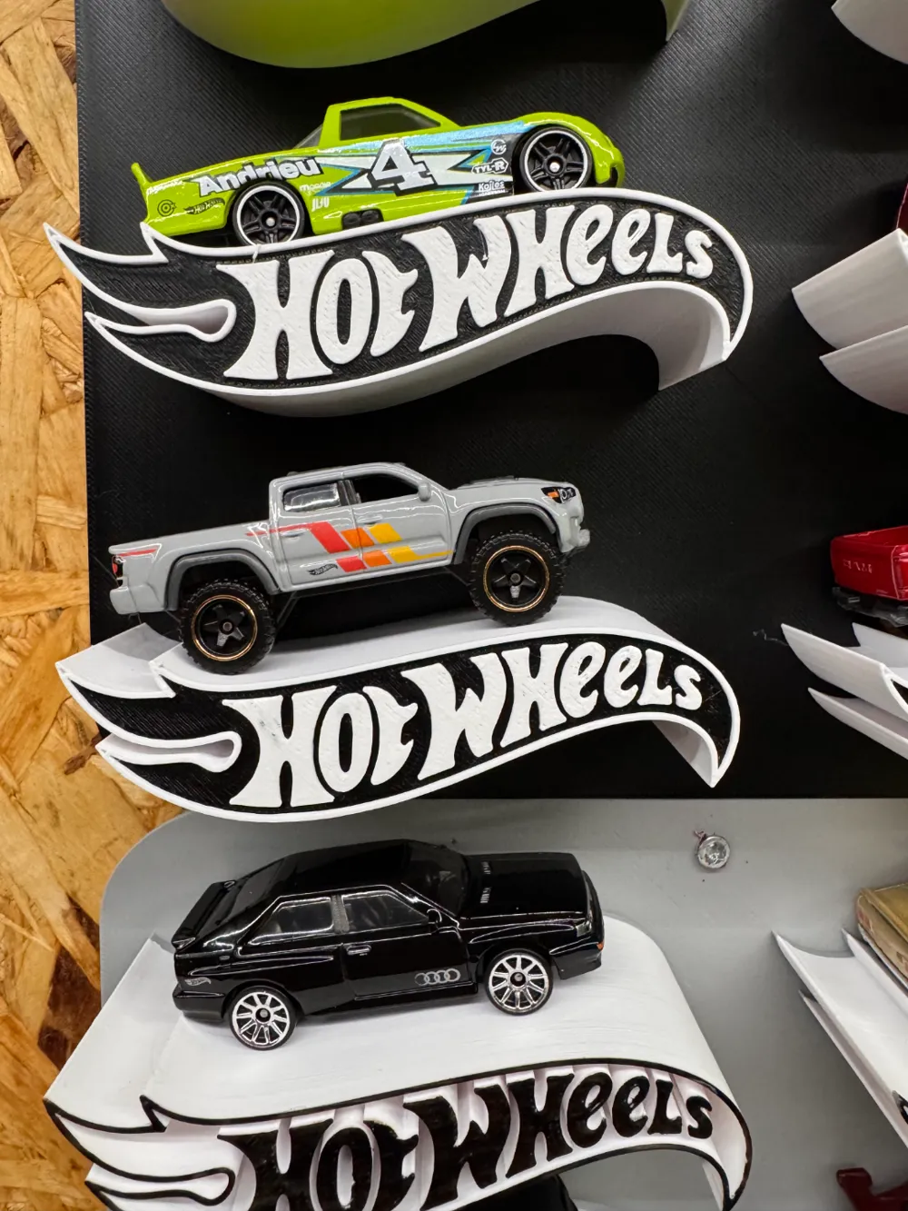Hotwheels wall display - Free 3D Print Model - MakerWorld
