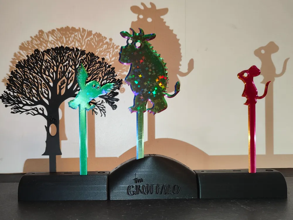 base and silhouette tree for shadow puppets by greentunadesign - MakerWorld