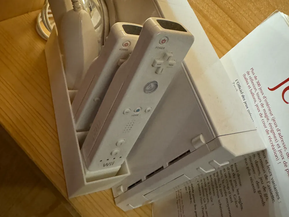 Stand organizer for Nintendo Wii + remote control by John Connor ...