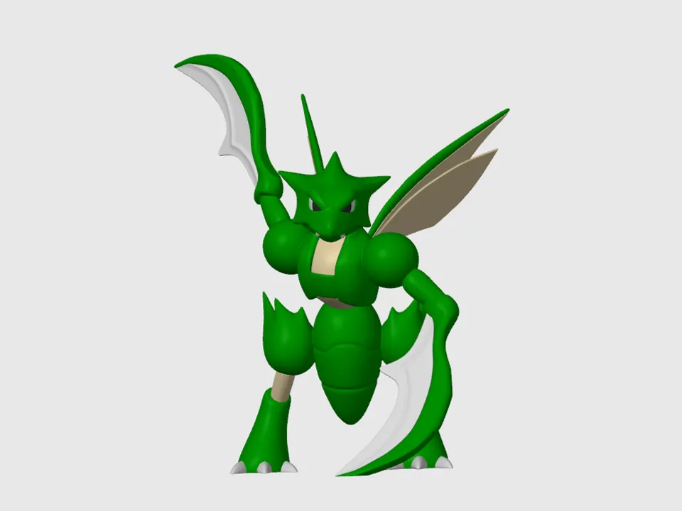 Scyther Multicolor by entroisdimensions_figurine MakerWorld: Download ...