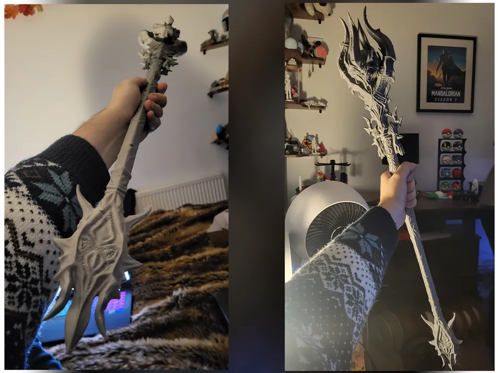 DnD Highly detailed Demonic Scepter Staff - Free 3D Print Model ...