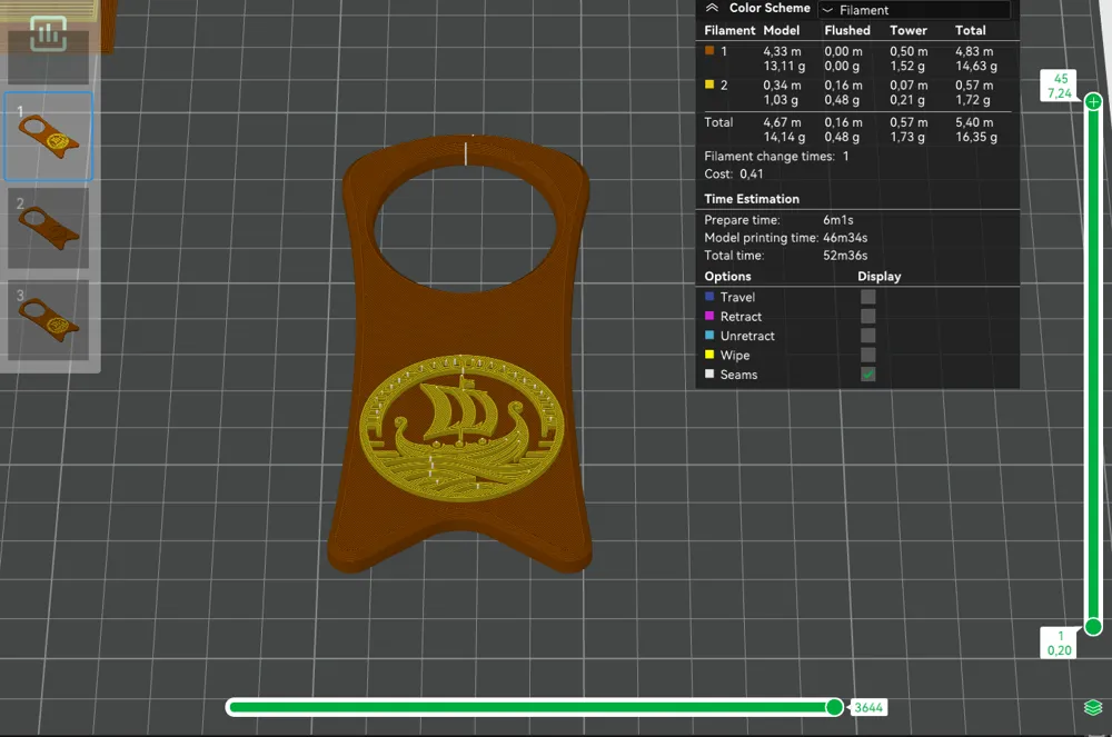 Viking Longship Horn Holder- Set Sail for Valhalla by BRB Project - MakerWorld