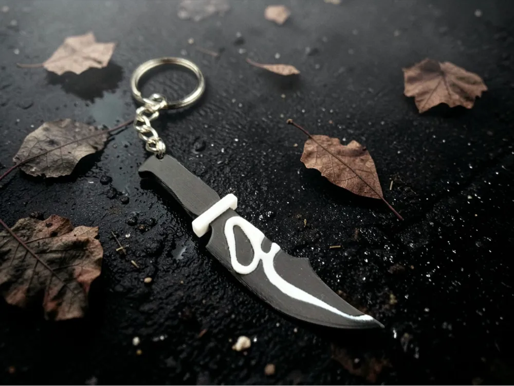 Scream Knife Keychain – The Movie - Free 3D Print Model - MakerWorld