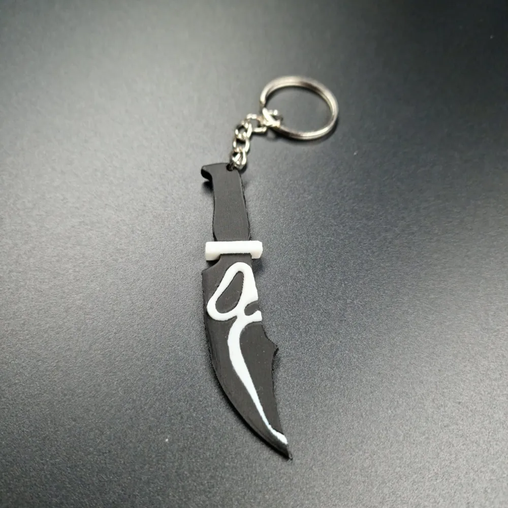 Scream Knife Keychain – The Movie - Free 3D Print Model - MakerWorld
