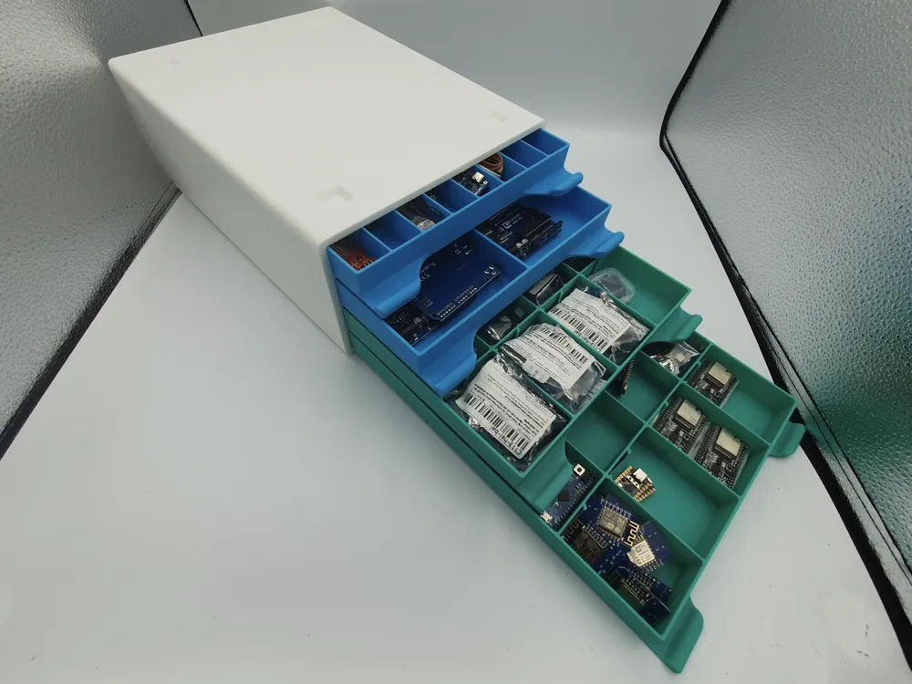 Großer, stapelbarer Schubladenschrank – Kostenloses 3D-Druckmodell ...