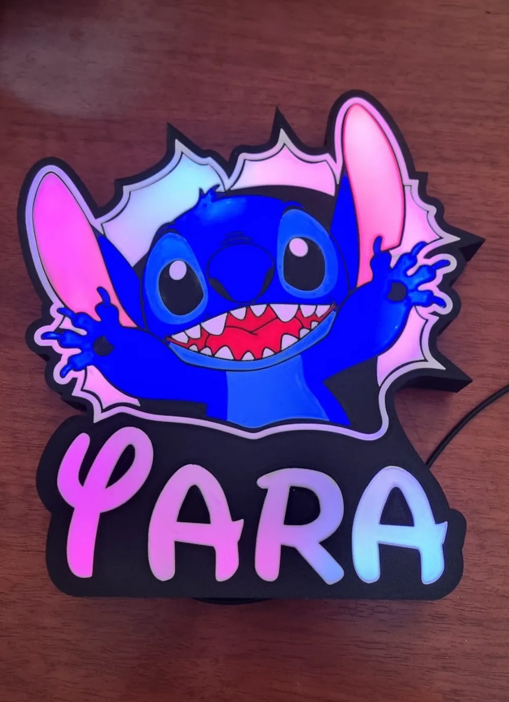 Stich Lamp Name by NFORCE3D - MakerWorld