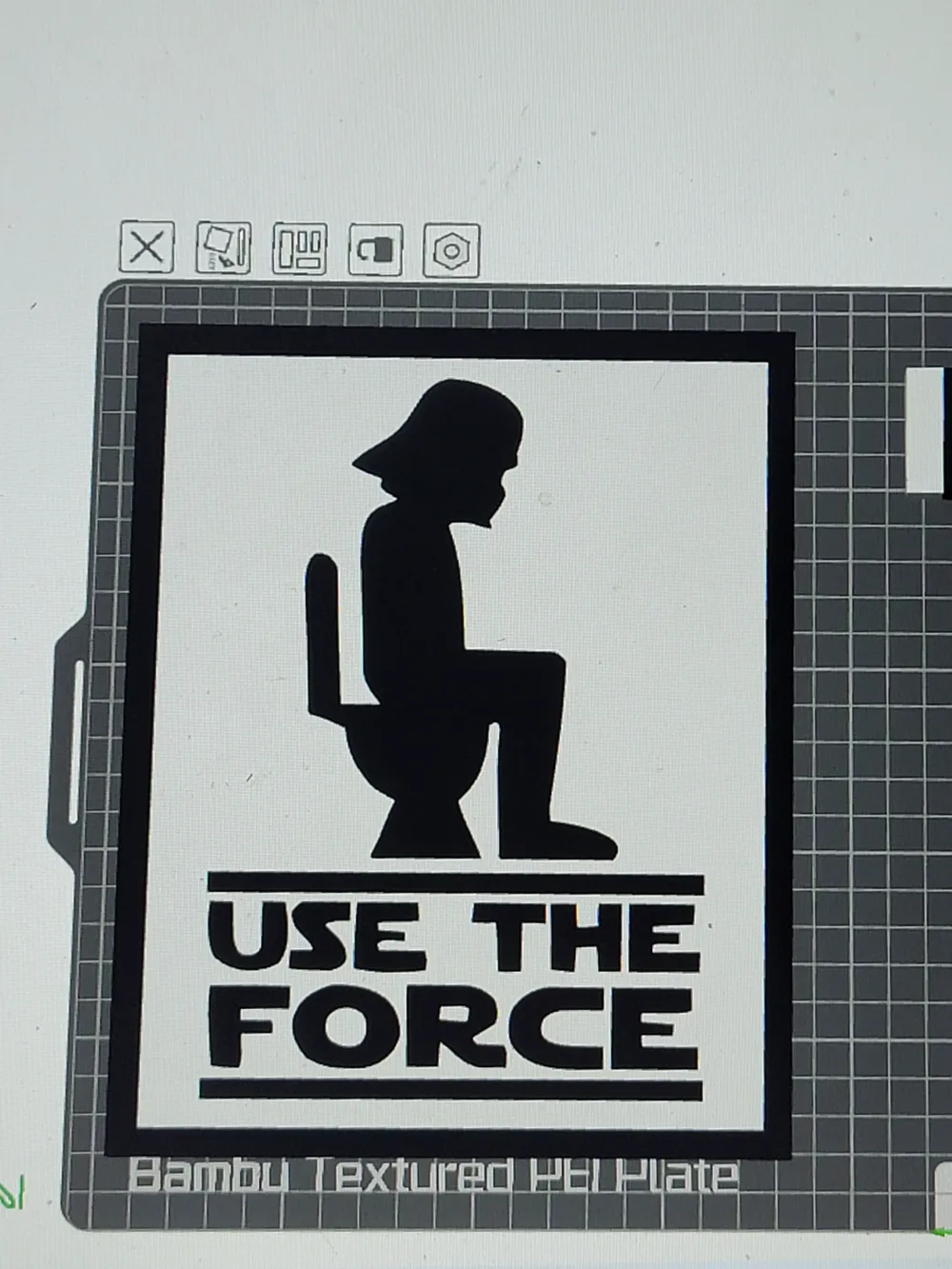 Use the Force Sign by casper7mmx - MakerWorld