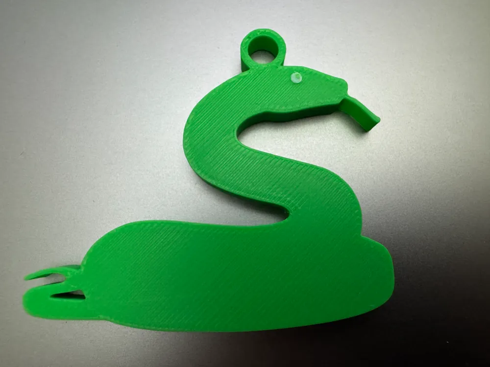 Snake Whistle Keychain - Free 3D Print Model - MakerWorld