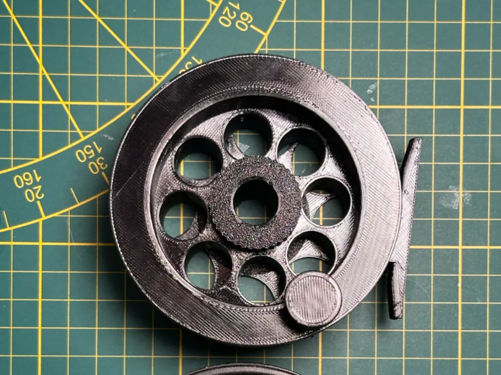 Fly reel V2 "Print-in-place" #7-8 line - Free 3D Print Model - MakerWorld