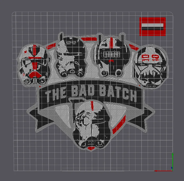 Star Wars Bad Batch logo by DMurr5050 - MakerWorld