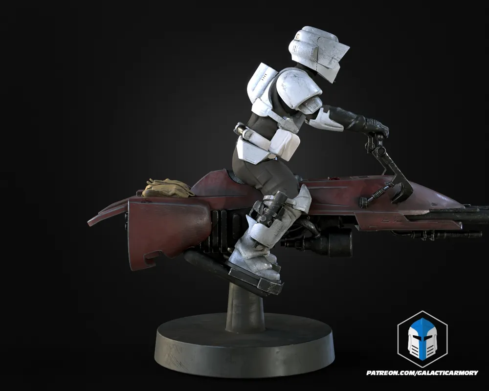 Scout Trooper Miniature - Free 3D Print Model - MakerWorld