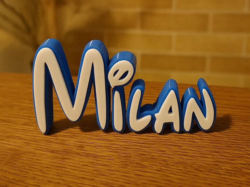 Milan Disney Name Sign Decorate Room child Birth by Fabbiotto ...