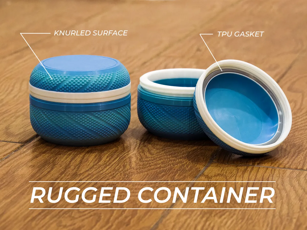 Rugged Container - Free 3D Print Model - MakerWorld