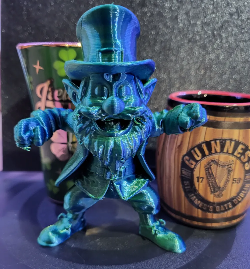 St Patricks Day Fighting Leprechaun by Random3D - MakerWorld