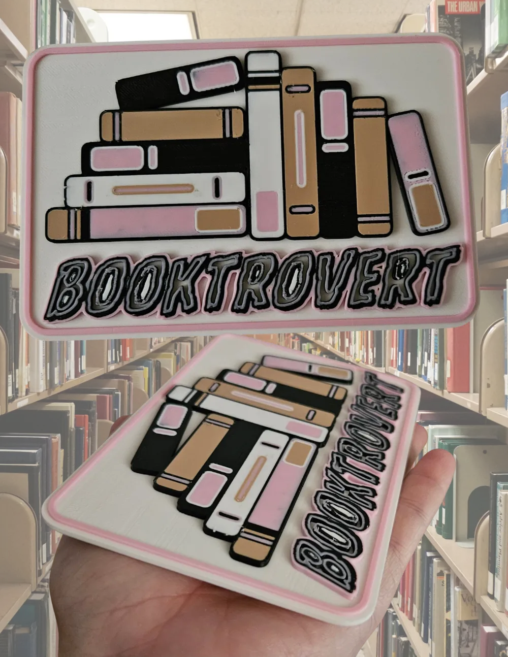 Booktrovert Bookshelf Decor by SwiftPrint - MakerWorld