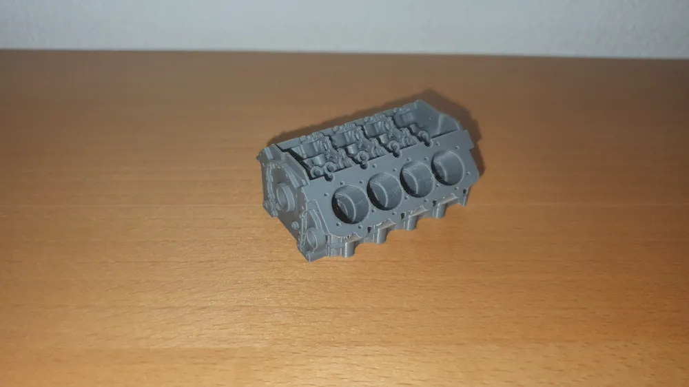 Realistic V8 Engine Block 3D Model - Free 3D Print Model - MakerWorld