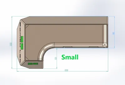Poop Chute with optional magnets, for X1/P1 series by 3DTechBase - MakerWorld