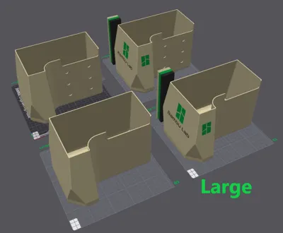 Poop Chute with optional magnets, for X1/P1 series by 3DTechBase - MakerWorld