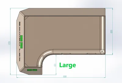 Poop Chute with optional magnets, for X1/P1 series by 3DTechBase - MakerWorld
