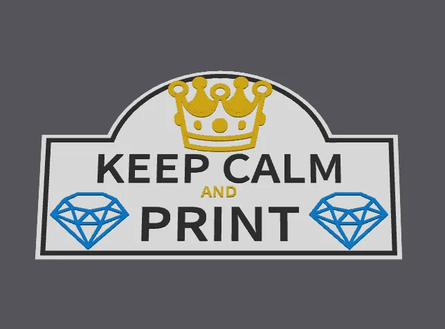 Keep Calm and Print by Landvoigt - MakerWorld