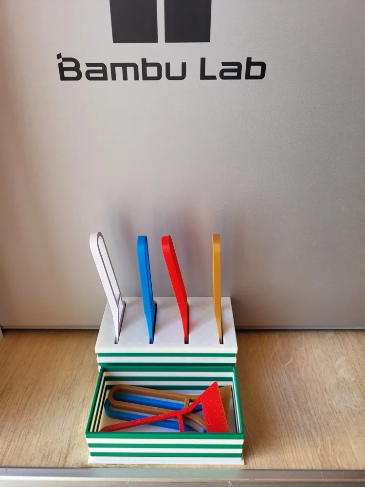 Bambu Bed Scraper Holder with Hidden Storage by Random3DMakerWorld ...
