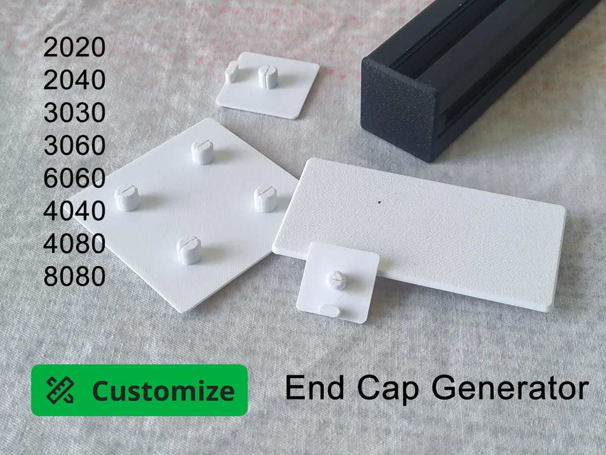 [AnyProfile] Aluminum Extrusion End Cap Generator - Free 3D Print Model ...