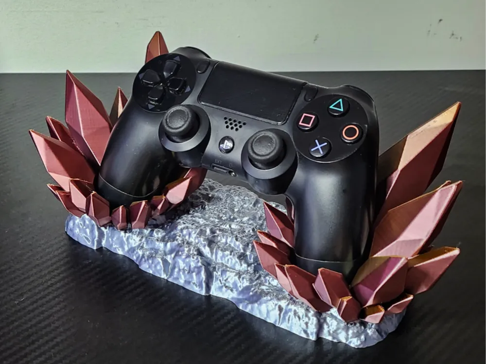 Crystal PS4 controller holder by uni3Dworld MakerWorld: Download Free ...