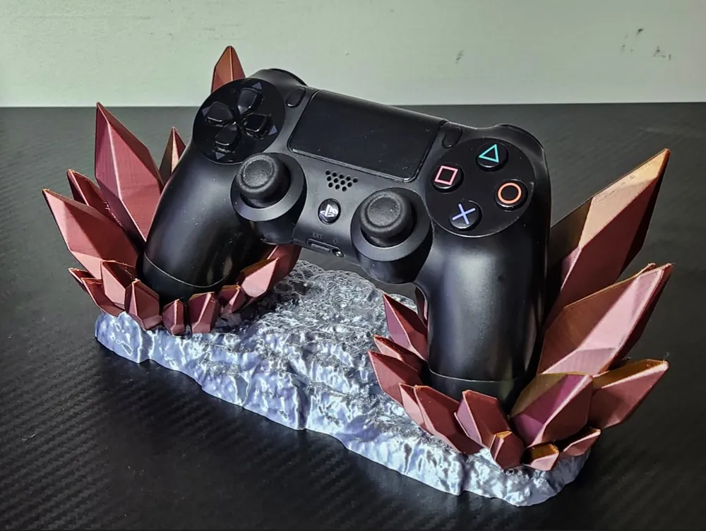 Crystal PS4 controller holder by uni3Dworld - MakerWorld
