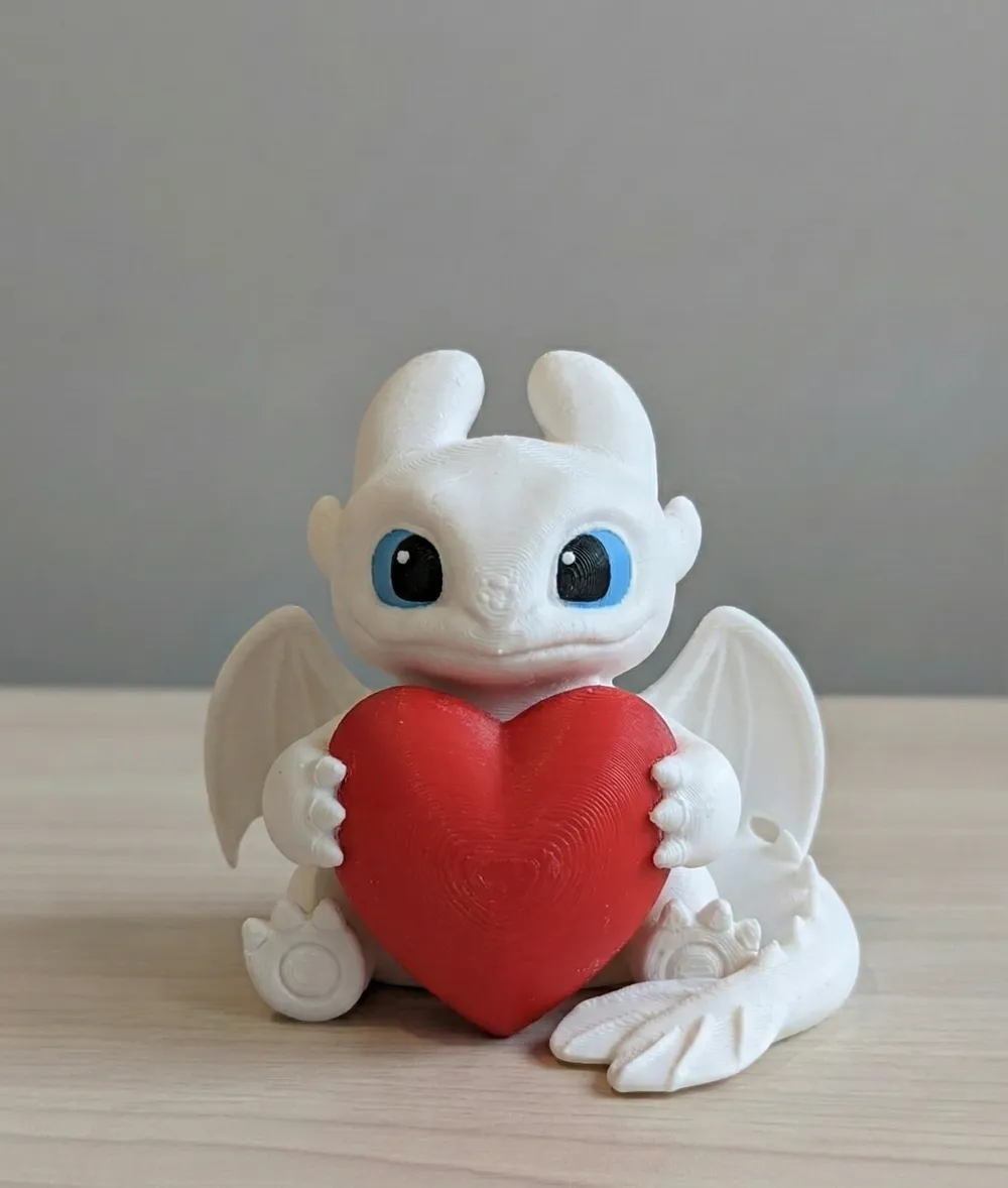 Toothless and his girlfriend // AMS - Single color // Keychain - Free ...