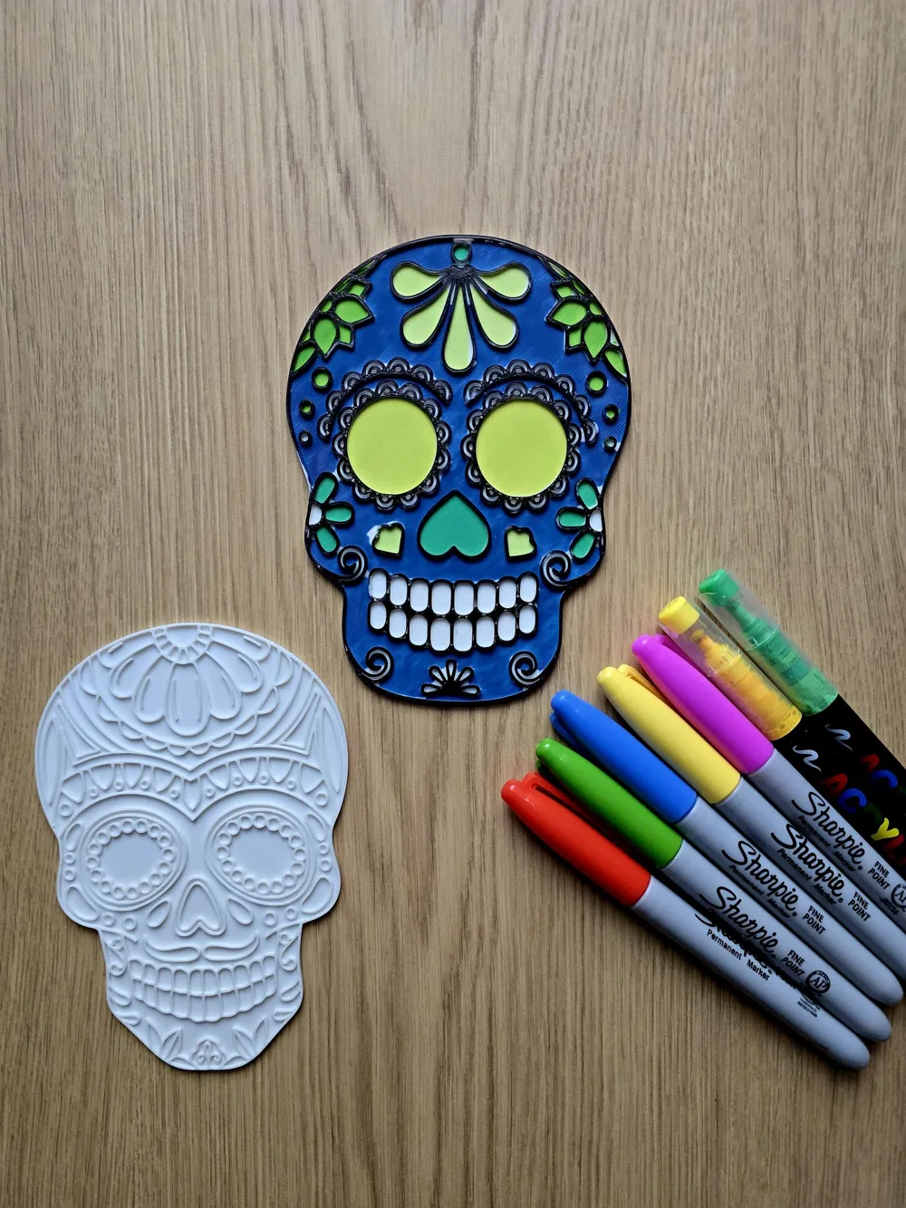 Día de Muertos, Calaveras Día de Muertos, Hazlo tú mismo, Colorea, SIN AMS 2 por Merilno3D ...