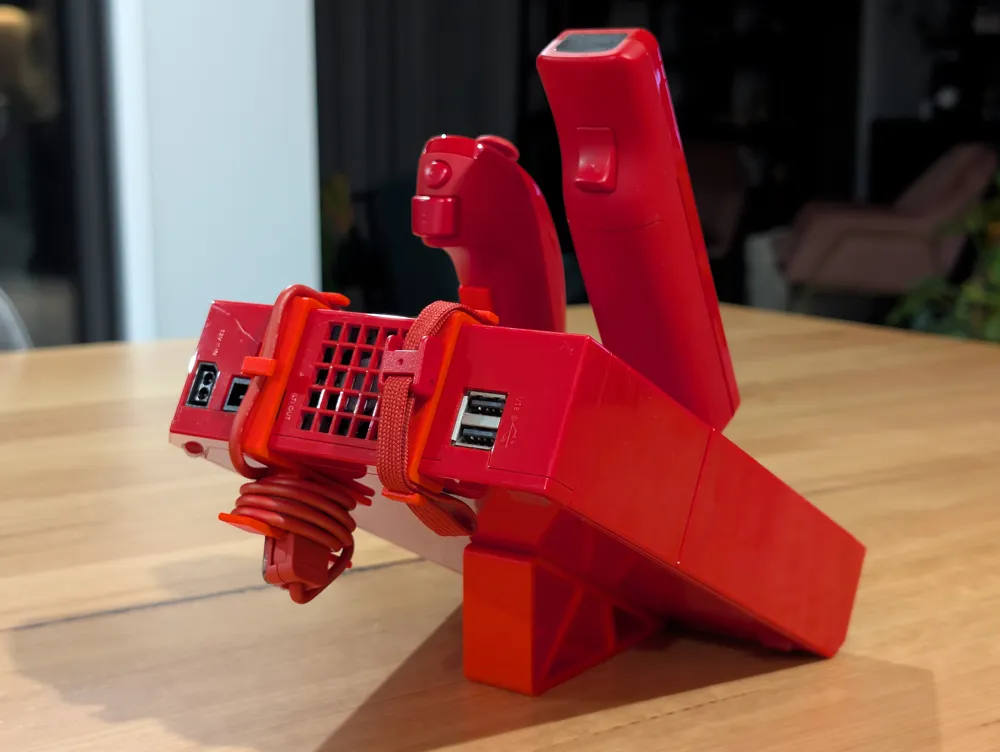 Wii Console Display Stand - Tilted Version - Free 3D Print Model ...