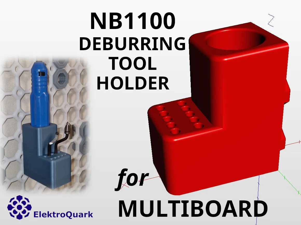 NB1100 Deburring tool holder for Multiboard - Free 3D Print Model ...