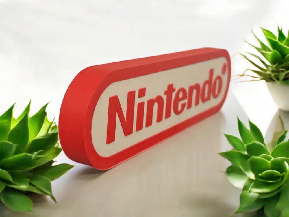 Nintendo Sign - Free 3D Print Model - MakerWorld