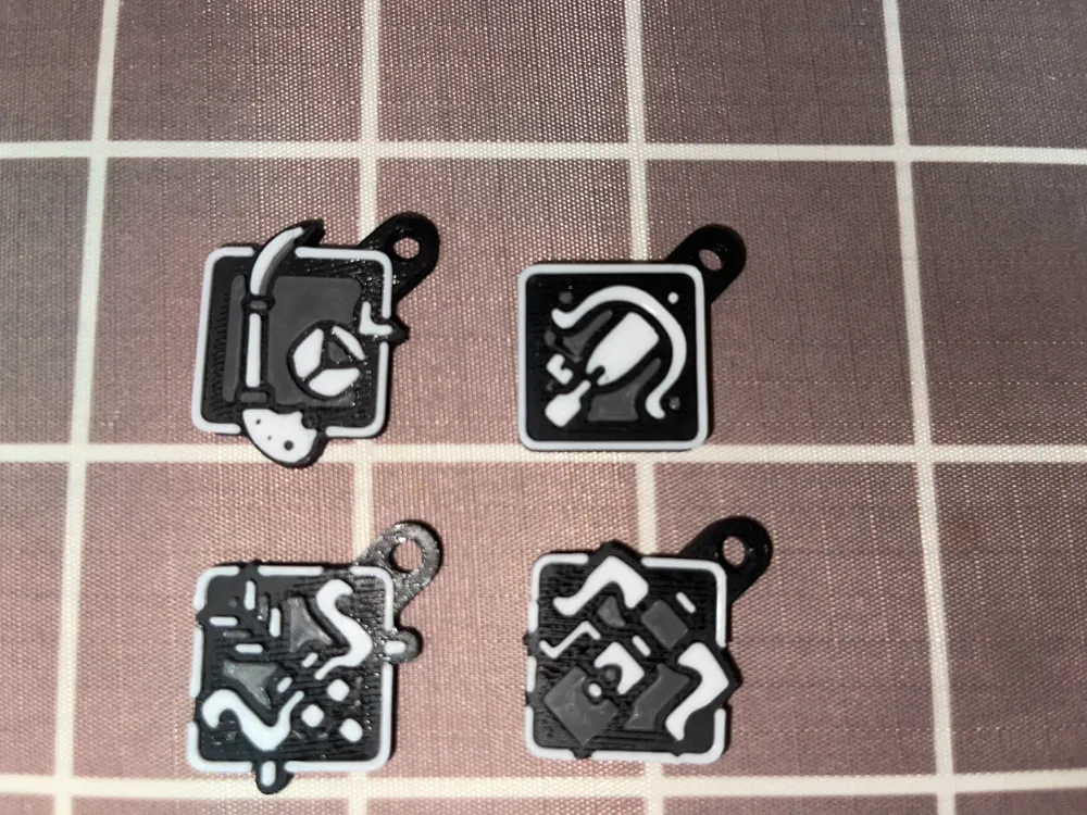 Monster Hunter 14 weapon keychains - Free 3D Print Model - MakerWorld