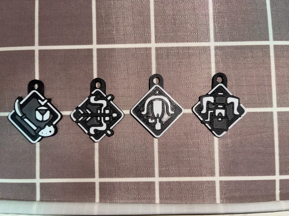 Monster Hunter 14 weapon keychains - Free 3D Print Model - MakerWorld