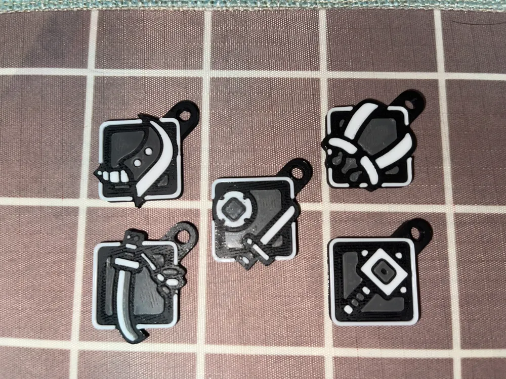 Monster Hunter 14 weapon keychains - Free 3D Print Model - MakerWorld