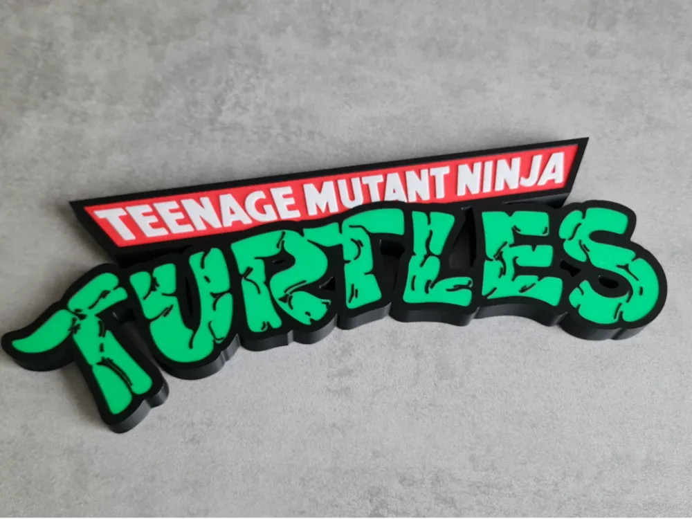 Teenage Mutant Ninja Turtles logo by Lendehaas MakerWorld: Download ...