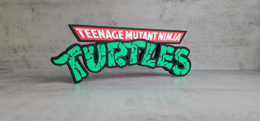 Teenage Mutant Ninja Turtles logo by Lendehaas MakerWorld: Download ...