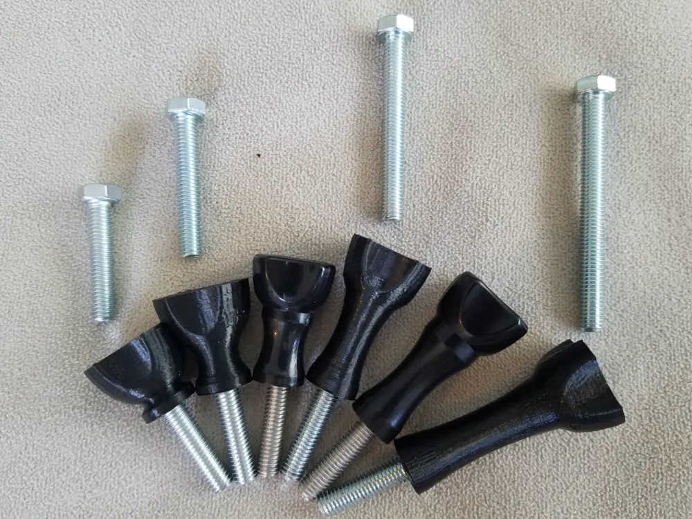 Customizable GoPro Knob for M5 Hex Bolts - Updated - Free 3D Print ...