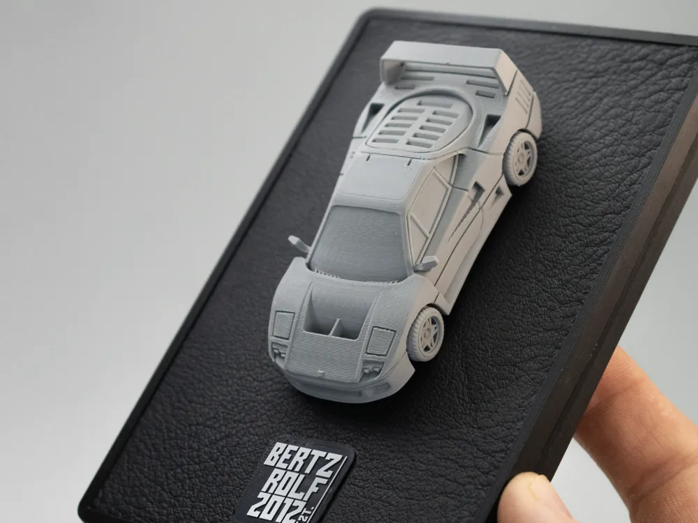 Ferrari F40 & Competizion kit card - Free 3D Print Model - MakerWorld