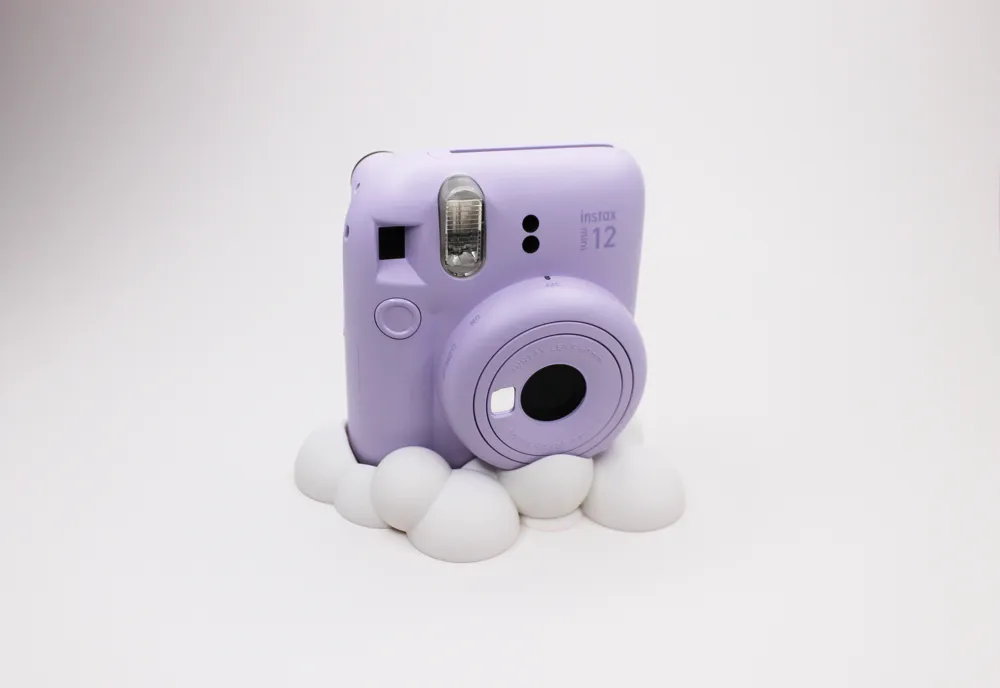 Instax Mini 12 Cloud Stand | Camera Holder by Walter Perez 3D MakerWorld: Download Free 3D Models