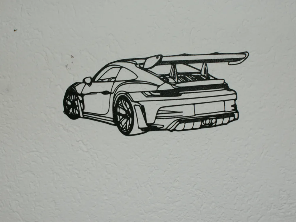 Porsche Rear Spoiler - Free 3D Print Model - MakerWorld