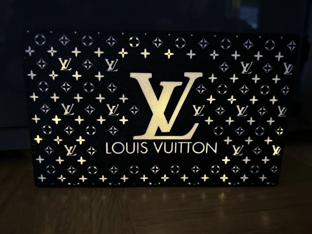 LV Design Lamp - Free 3D Print Model - MakerWorld