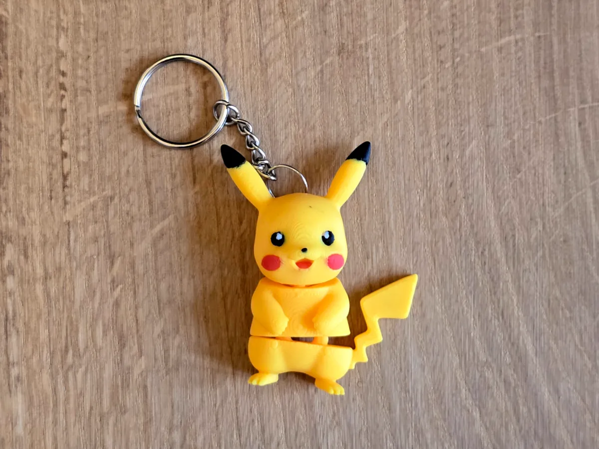 Pikachu flexi keychain - Free 3D Print Model - MakerWorld