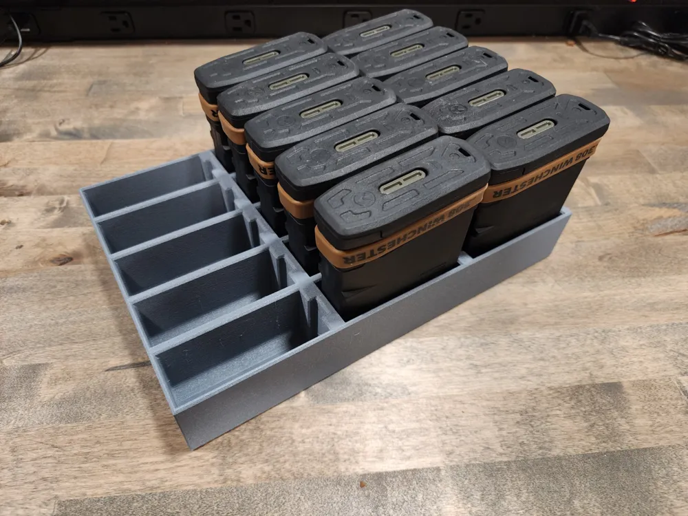 Magpul PMAG LR/SR 7.62/308/6.5CM Magazine Rack by Jake Swartz - MakerWorld