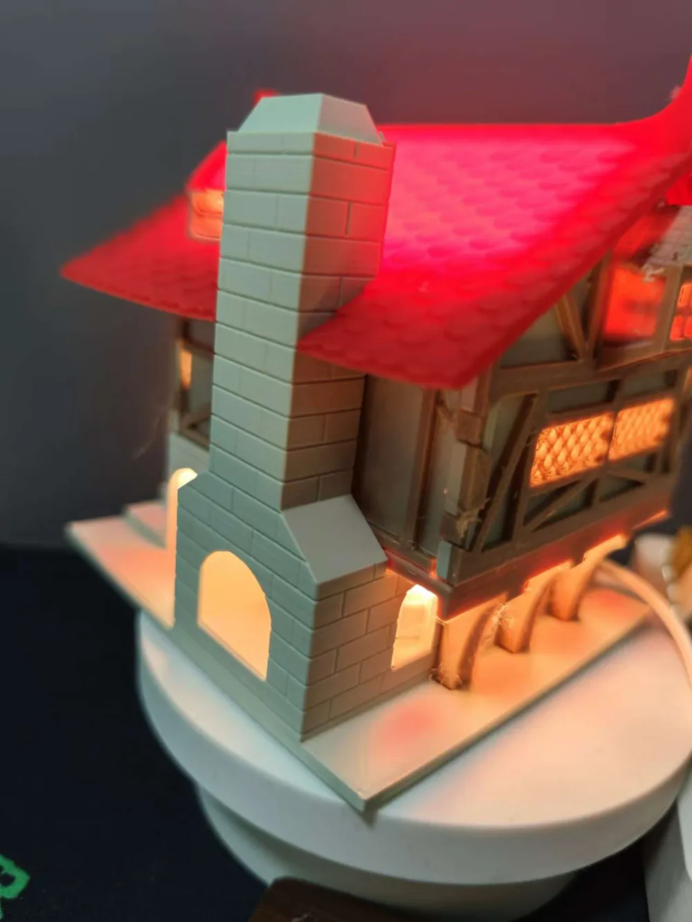 Medieval blacksmith shop （Night Light） - Free 3D Print Model - MakerWorld